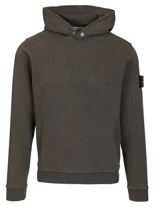 Stone Island Malfilé Cotton Hooded Sweatshirt
