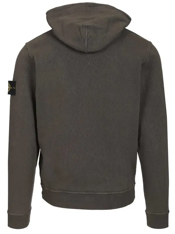 Stone Island Malfilé Cotton Hooded Sweatshirt