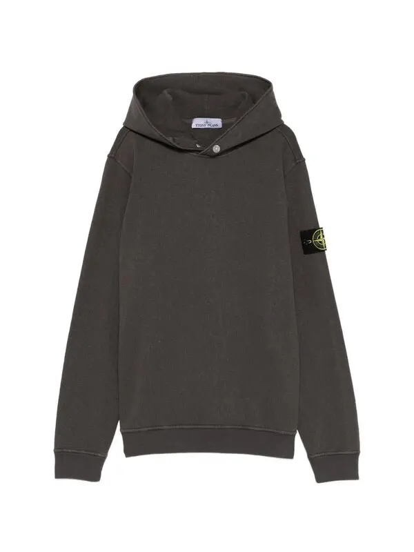 Stone Island Malfilé Cotton Hooded Sweatshirt