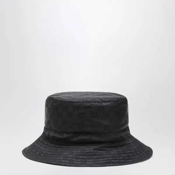 Gucci Reversible Nylon Gg Hat - Black