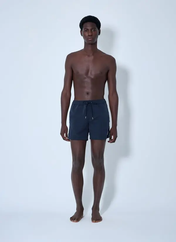 Moncler Logo Patch Swim Shorts