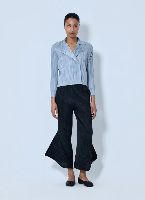 Issey Miyake Structured Pleat Long Sleeve Shirt
