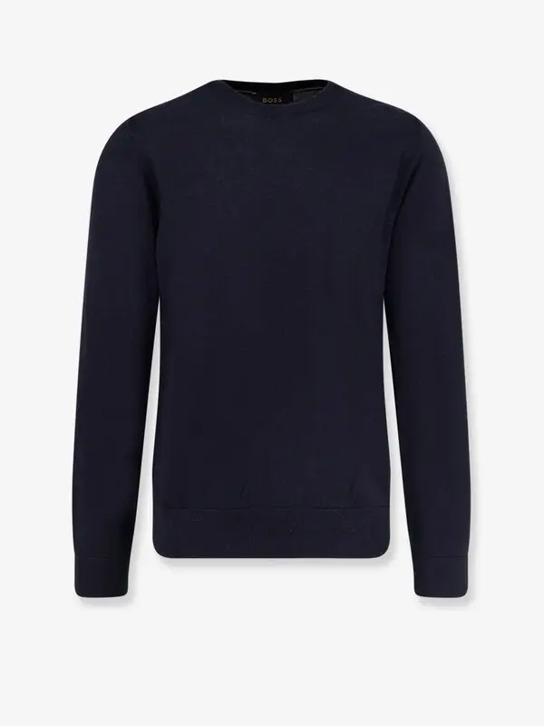 BOSS Wool, Silk, And Cashmere Crew Neck Sweater - Multicolor