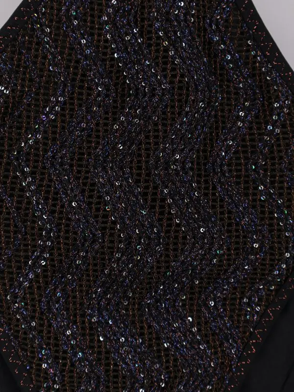 Missoni Viscose Blend One-piece Swimsuit With Sequins - Brown