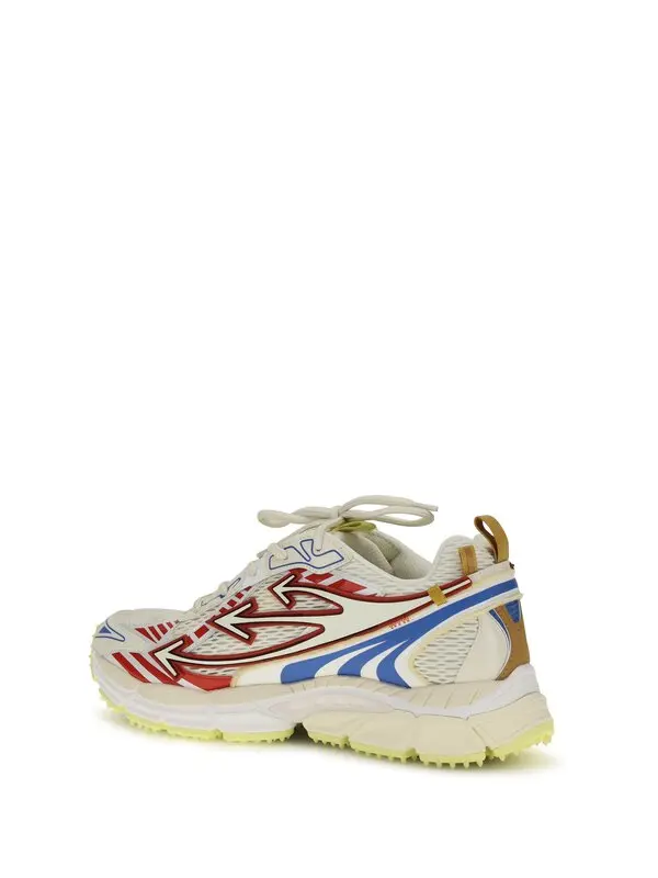 Off-White Be Right Back" Lace Up Sneakers - Multicolor