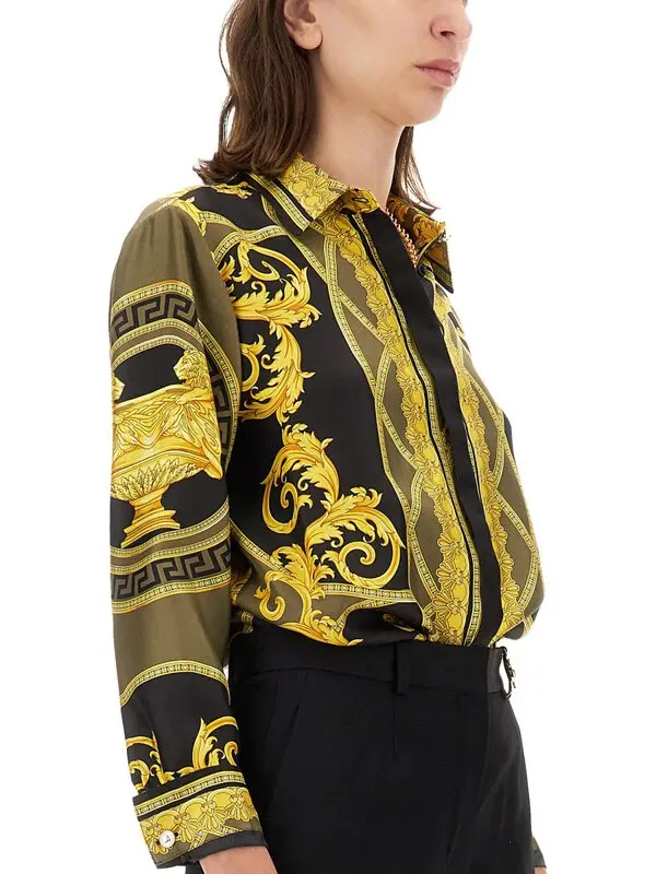 Versace La Coupe Des Dieux Silk Shirt - Multicolor