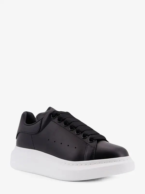 Alexander McQueen Oversized Leather Sneakers - Black