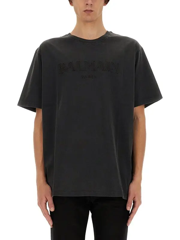 Balmain T-shirt With Logo - Multicolor