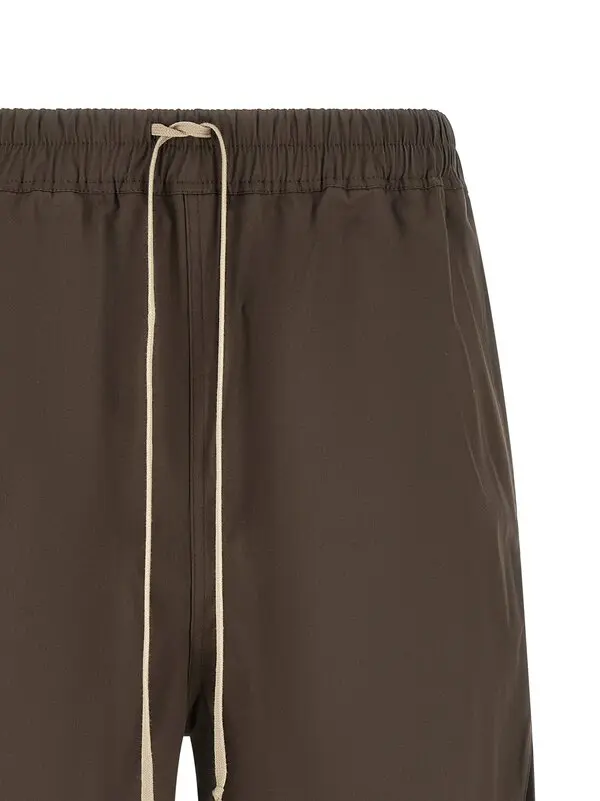 Rick Owens Cotton Poplin Bermuda Shorts - Brown