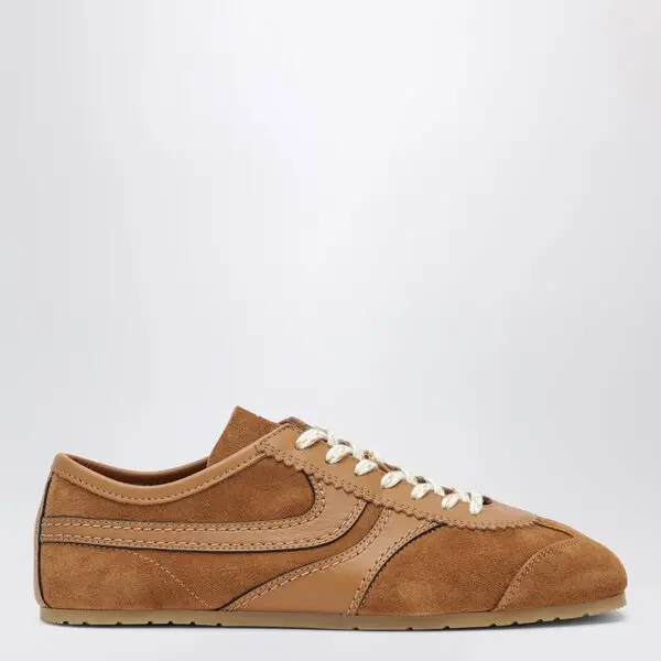 Dries Van Noten Suede And Leather Sneakers - Brown