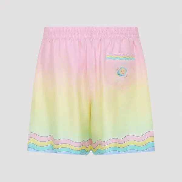 Casablanca For The Love Of Dance" Silk Shorts - Multicolor