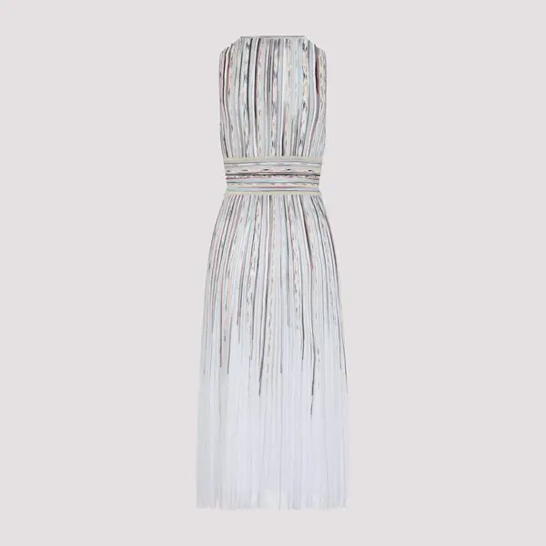 Missoni V-neck Sleeveless Empire Waist Midi Dress