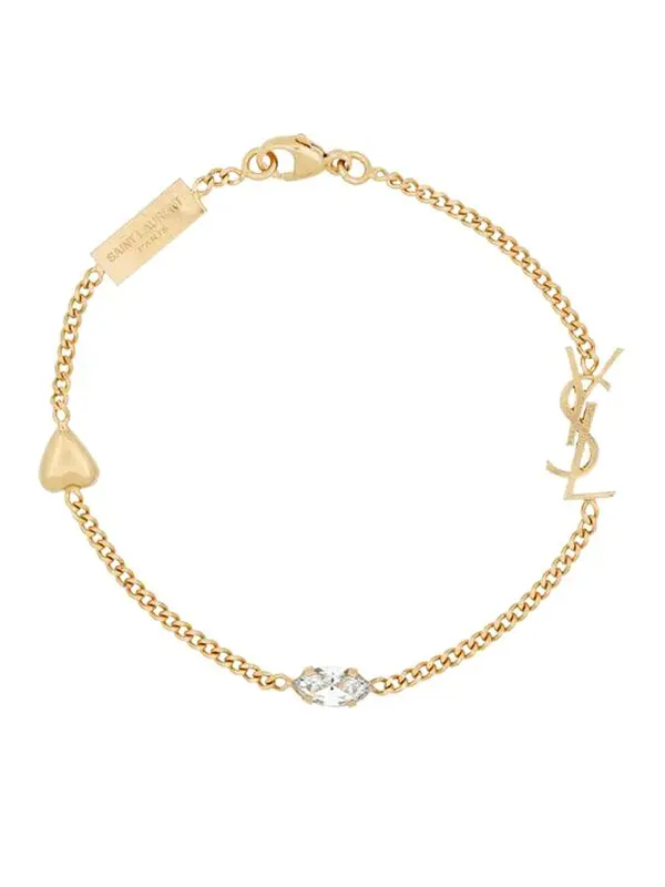 Saint Laurent Monogramme Chain Bracelet - Gold