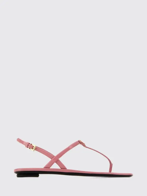 Prada Calf Leather Heeled Sandal - Pink