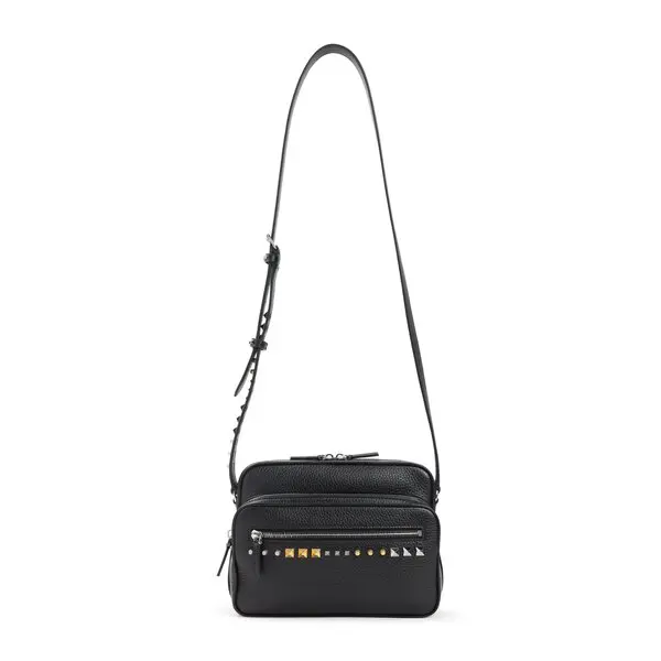 Valentino Garavani Leather Shoulder Bag With Stud Embellishment