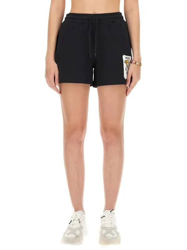 Moschino Sweatshirt Shorts - Black