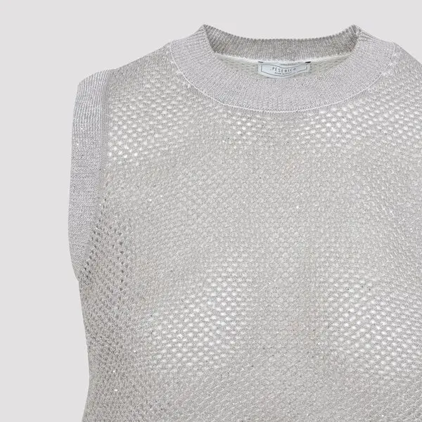 Peserico Metallic Knit Gilet