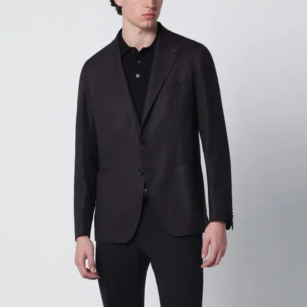 Tagliatore Wool Single-breasted Jacket - Brown