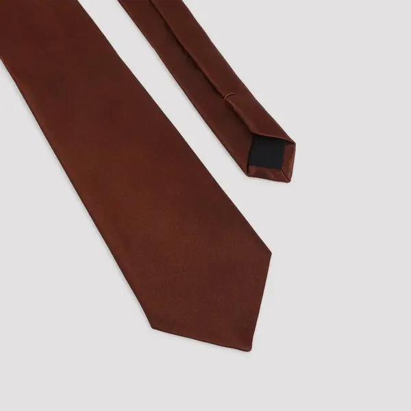 Saint Laurent Silk Neck Tie - Red