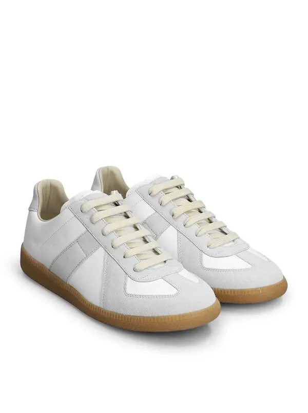 MAISON MARGIELA Replica Sneakers In Nappa And Split Leather - White