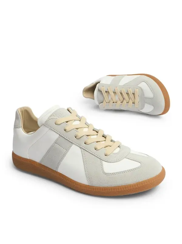 MAISON MARGIELA Replica Sneakers In Nappa And Split Leather - White