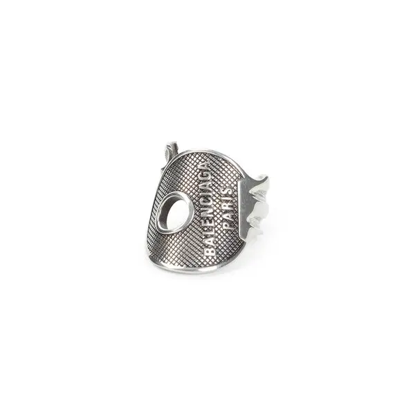 Balenciaga Antique Brass Neverlost Ring - Silver