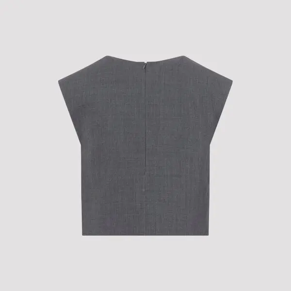 JIL SANDER Sleeveless Wool And Silk Top