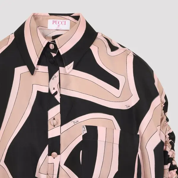Emilio Pucci Silk Mini Dress With Signature Print - Multicolor