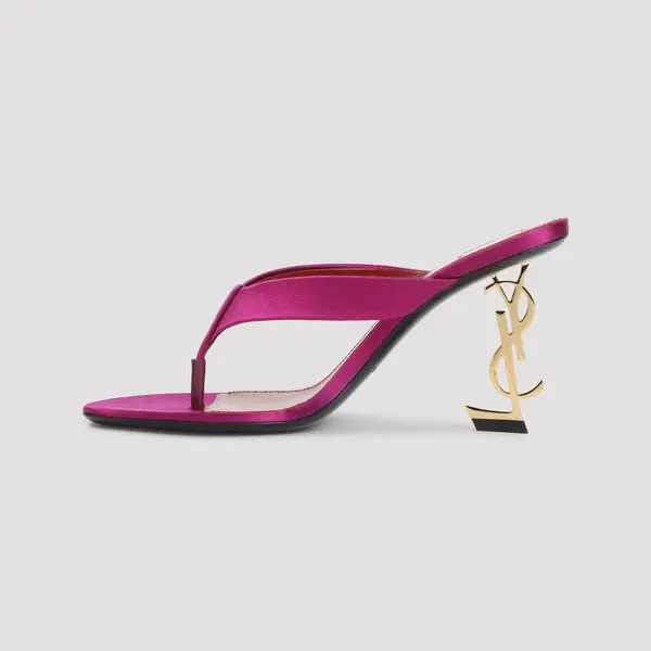 Saint Laurent Opyum 85 Sandals In Satin
