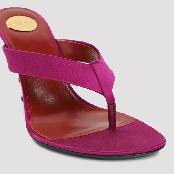 Saint Laurent Opyum 85 Sandals In Satin