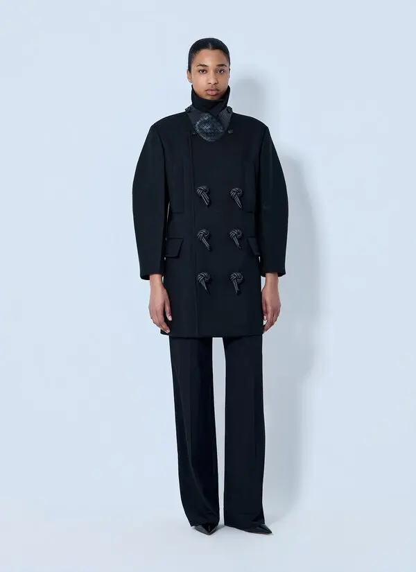 Bottega Veneta Double-breasted Coat With Knot Detail