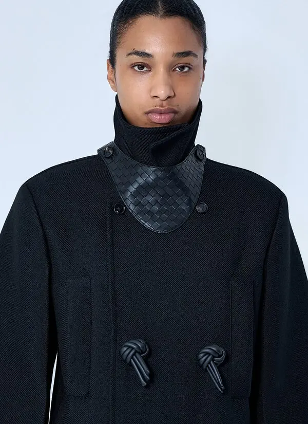 Bottega Veneta Double-breasted Coat With Knot Detail