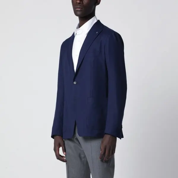Tagliatore Blueette Wool Single-breasted Jacket - Blue