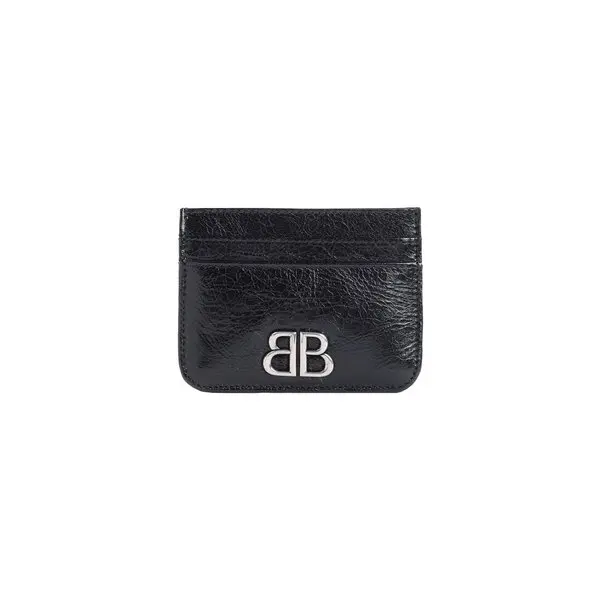 Balenciaga Monaco Ca Ho Wom Credit Card Case - Black