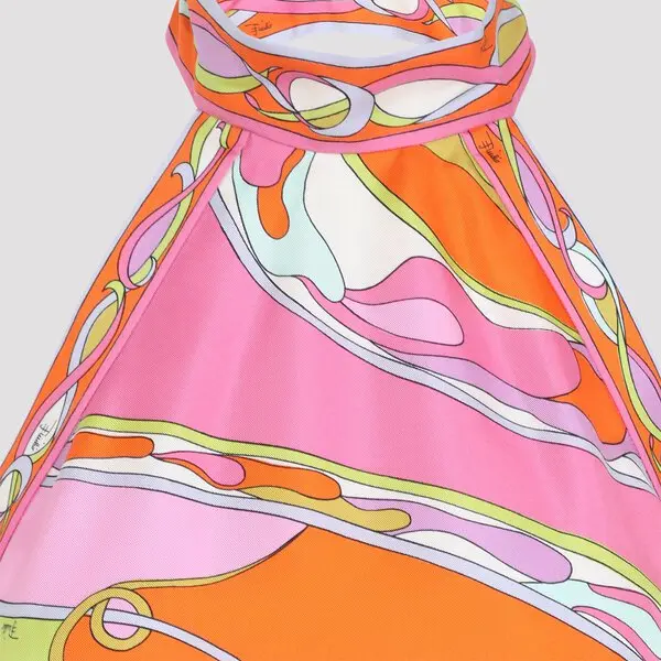 Emilio Pucci Silk Top With Signature Print