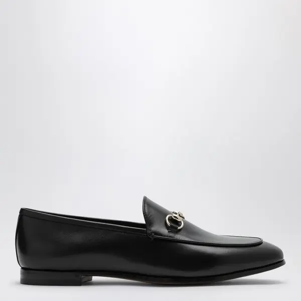 Gucci Leather Jordaan Loafer With Horsebit Detail - Black