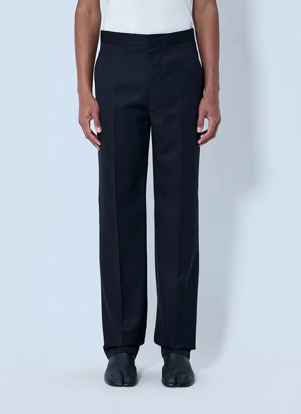 MAISON MARGIELA Mid Rise Wool Blend Tailored Trousers