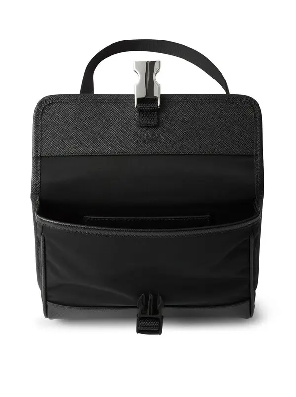 Prada Re-nylon And Saffiano Smartphone Holder - Black