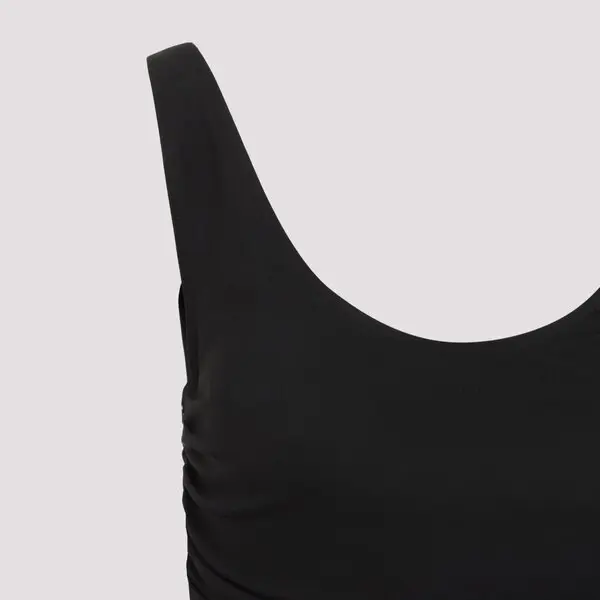 MUGLER Sleeveless Asymmetric Draped Dress