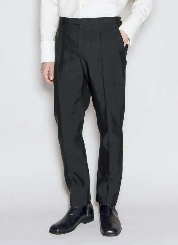 Saint Laurent High-waisted Faille Tailored Pants