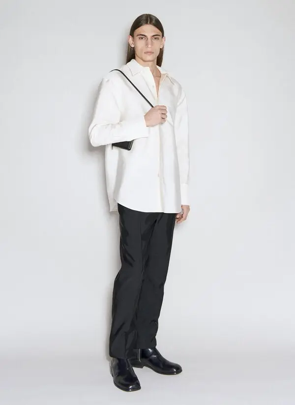 Saint Laurent High-waisted Faille Tailored Pants