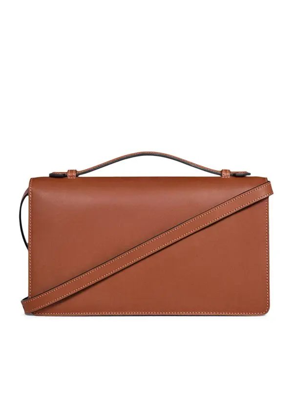 Celine Medium Triomphe Folio Bag In Calfskin