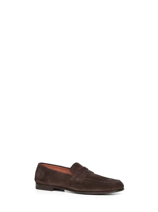 Church's Suede Calf Leather Penny Band Loafers