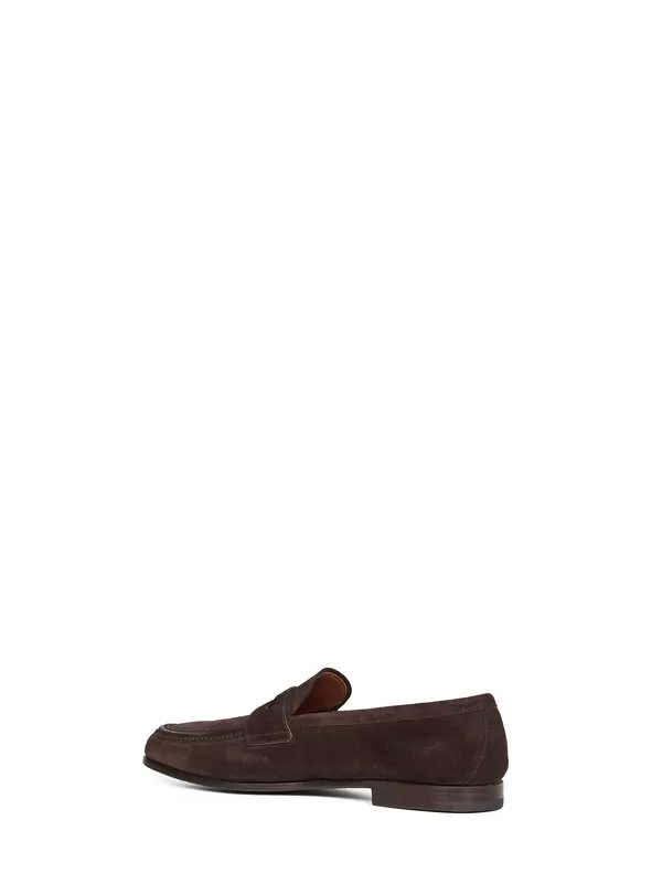 Church's Suede Calf Leather Penny Band Loafers