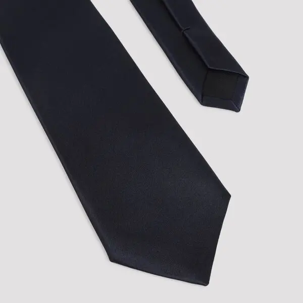 Saint Laurent Silk Tie - Blue
