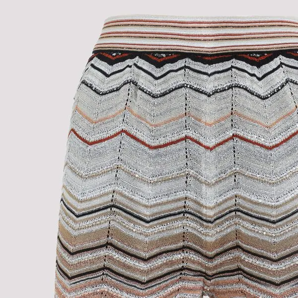 Missoni Zigzag Viscose Blend Wide Leg Pants - Multicolor