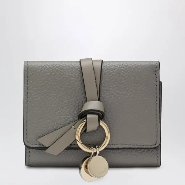 Chloé Grey Alphabet Mini Trifold Wallet - Gray