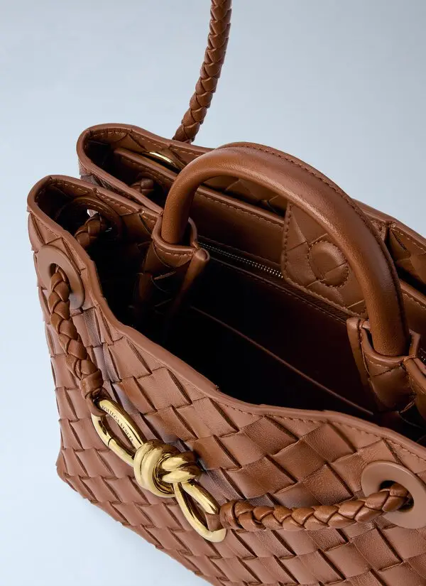 Bottega Veneta Small Andiamo Handbag - Brown