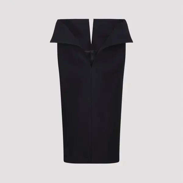 Balenciaga Wool Vareuse Dress - Black