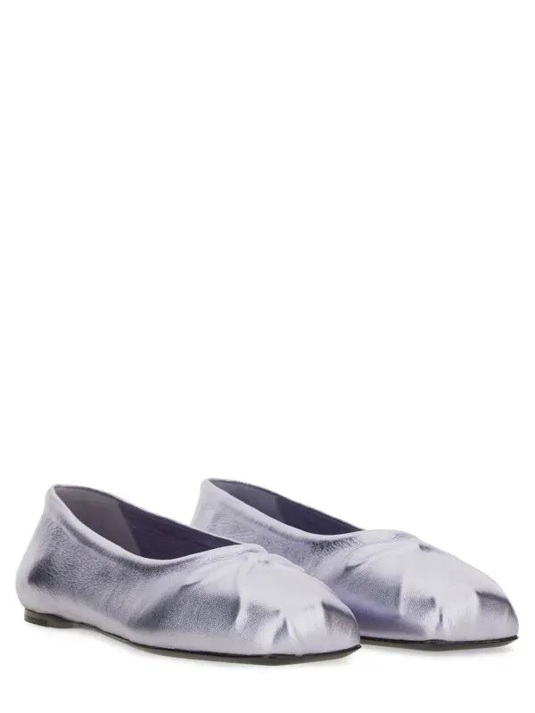 Marni Ballerina Flats With Little Bow Detail - Purple